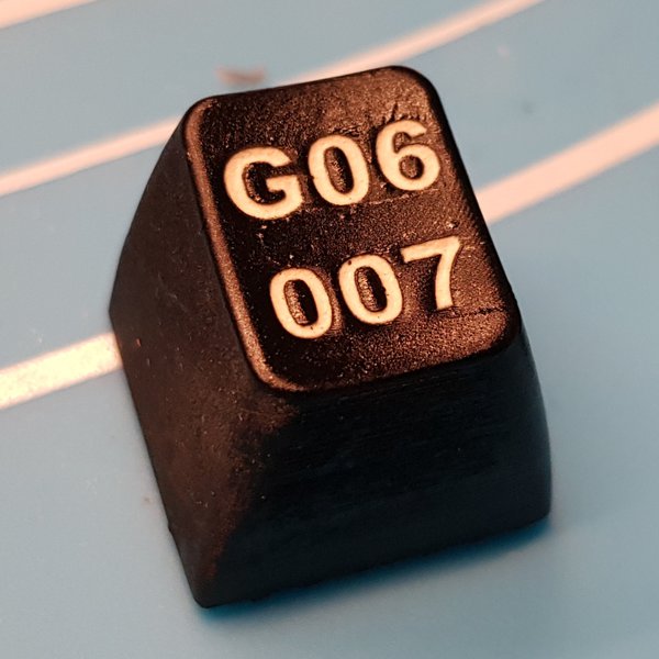 Custom Retro-Keycaps with Character Inlays | Hackaday.io