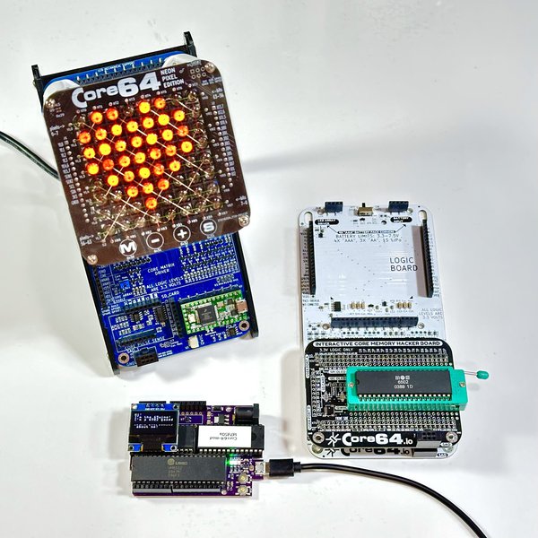 Core64 and Neon Pixels Controlled with 65uino | Hackaday.io