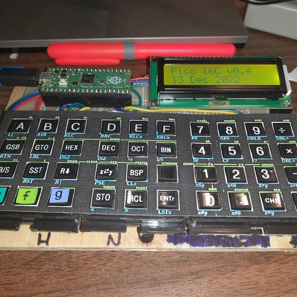 The Pico 16C, an homage to the venerable HP-16C | Hackaday.io