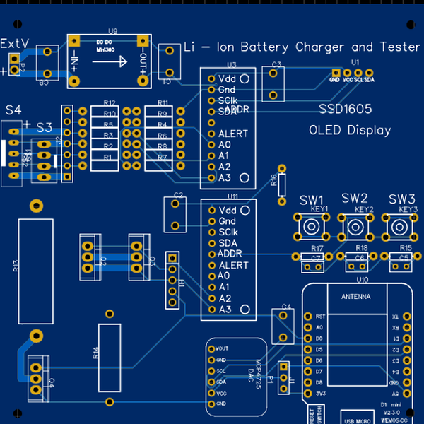 A Li-Ion battery (1S - 6S) charger and tester. | Hackaday.io