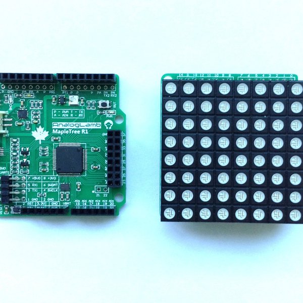 ColorMatrix - A 8x8 RGB LED Matrix for STM32 Maple | Hackaday.io