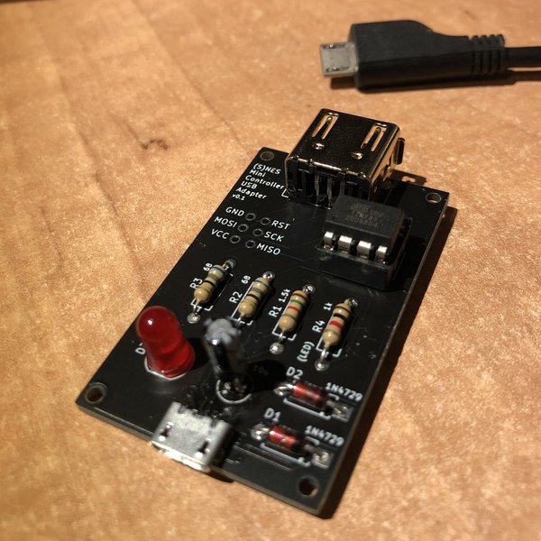 NES Mini Controller USB Adapter with attiny85 | Hackaday.io