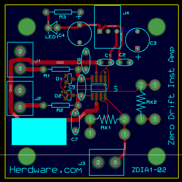 Herdware: Zero Drift Instrumentation Amplifier | Hackaday.io