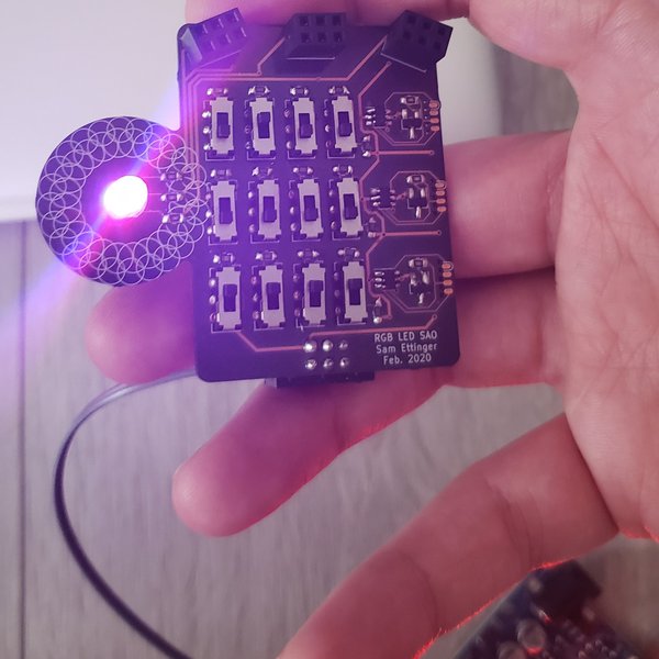 12 switches, 1 LED, 1 SAO | Hackaday.io