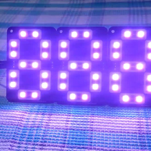 Addressable 7 Segment RGB Display | Hackaday.io