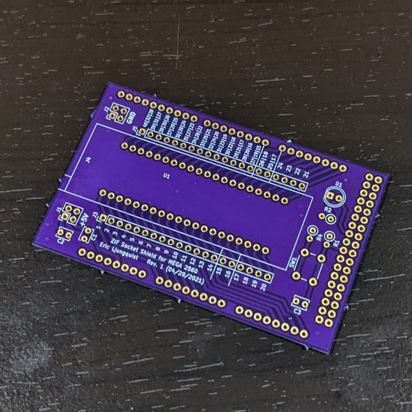 Arduino Mega 2560 Zif Socket Shield 7800