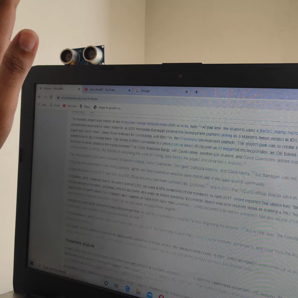 Gesture Controlled Screen | Hackaday.io