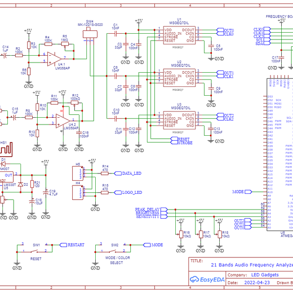 21 Band Audio Spectrum Analyzer | Hackaday.io