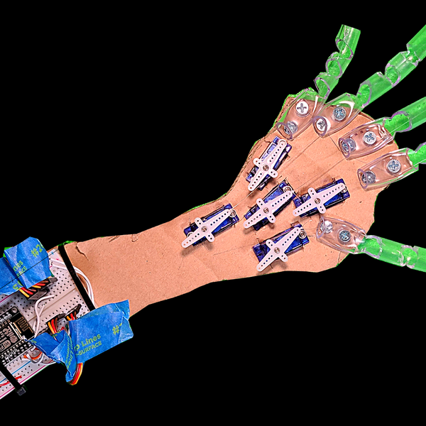 Animatronic Hand, Programmed with Leap Motion | Hackaday.io