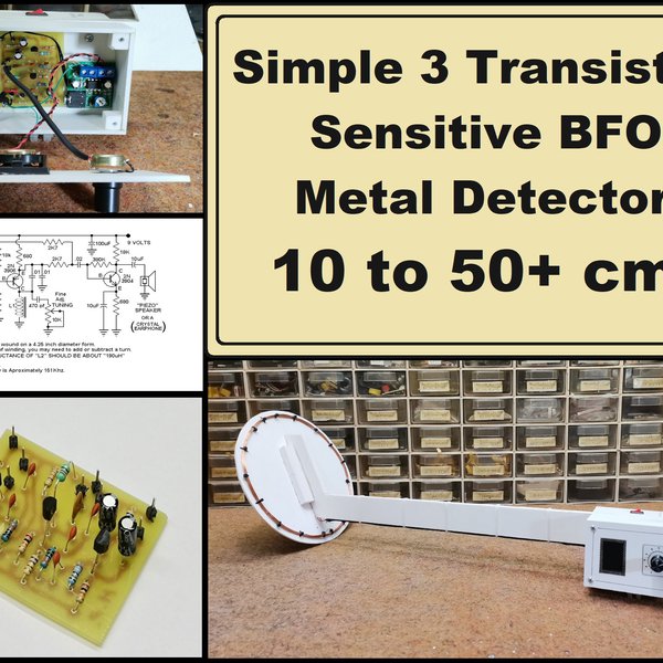 Simple Sensitive 3 Transistors Metal Detector | Hackaday.io