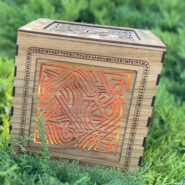 Gothic Wooden Desk lamp Box / Music reactive | Hackaday.io