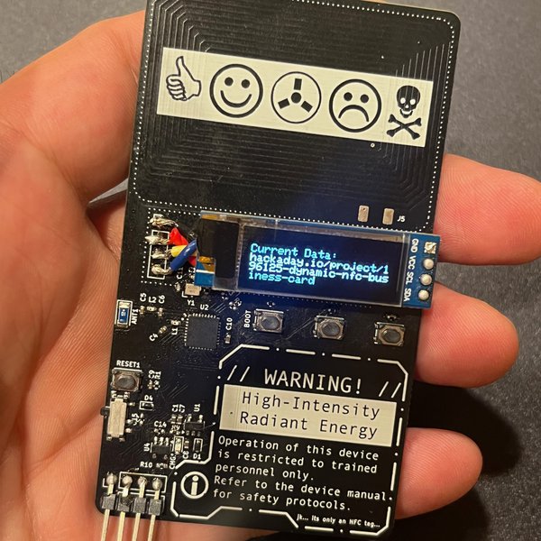 dynamic nfc business card | Hackaday.io