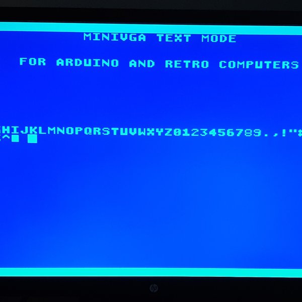 MiniVGA Text Mode | Hackaday.io