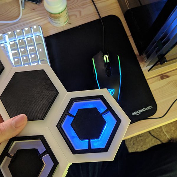 esp8266 Futuristic Hex Wall | Hackaday.io