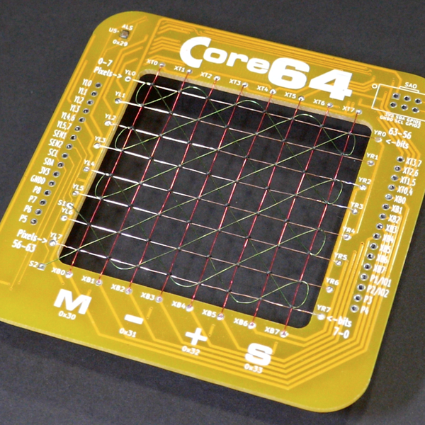 Core 64: Interactive Core Memory Badge | Hackaday.io
