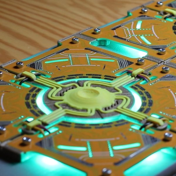 Using PCBs as Greebles in Back-lit SciFi Panel | Hackaday.io