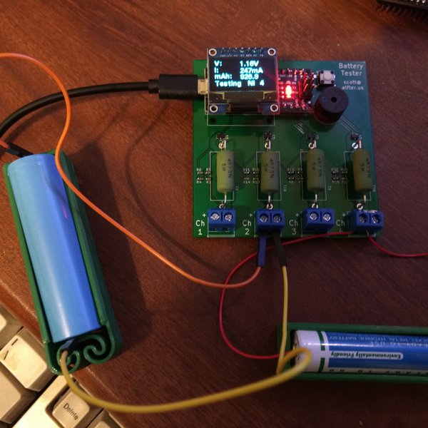 4-Channel NiMH/Li-Ion Battery Tester | Hackaday.io