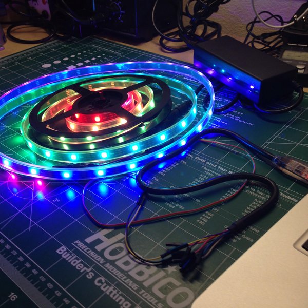 Drive NeoPixel WS2811/WS2812 LEDs From Your PC | Hackaday.io