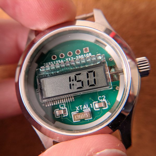 A digital watch in an analog case | Hackaday.io