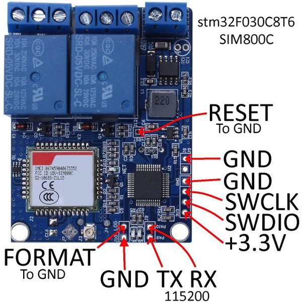 Alternative firmware for SMS dual relay board. | Hackaday.io