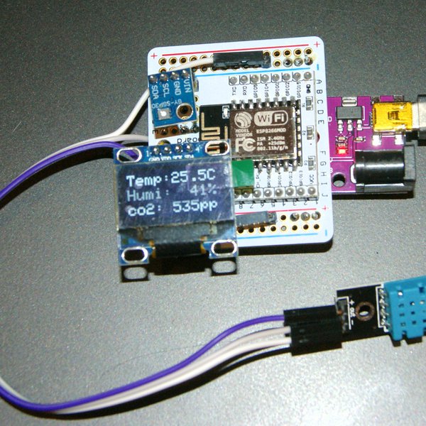 eCO2, humidity & temperature sensor | Hackaday.io