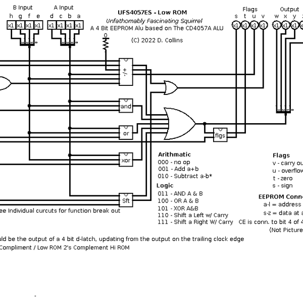 The UFS4057ES - A 4 bit ALU / CPU Build | Hackaday.io