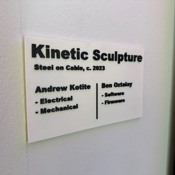 Kinetic Sculpture | Hackaday.io