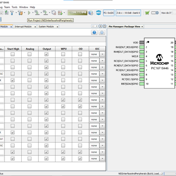 NES Controller Interface using PIC16F18446 | Hackaday.io