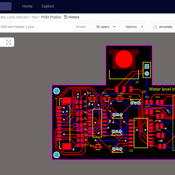 Water Level Indicator PCB Design Board | Hackaday.io
