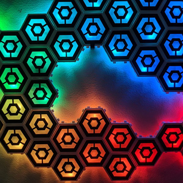 esp8266 Futuristic Hex Wall | Hackaday.io