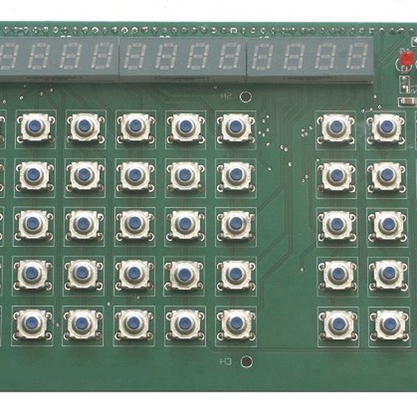I2C keyboard with 65 keys and 16-digit LED | Hackaday.io