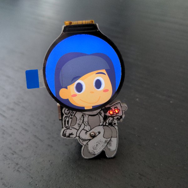 Astro-chan Badge | Hackaday.io