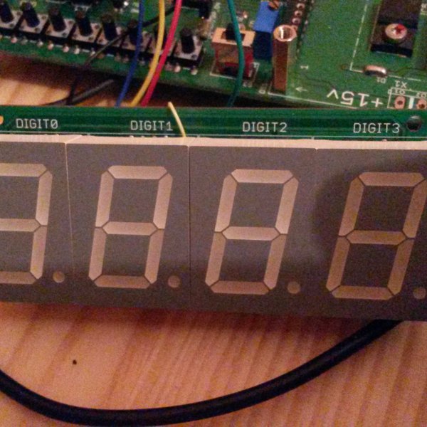 Yet another MAX7219 , 1 inche 7 seg digit display | Hackaday.io