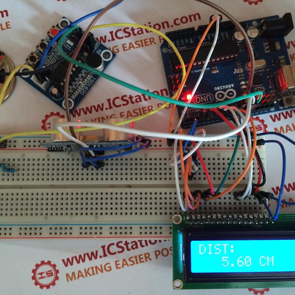 Ultrasonic Distance Display ISD1820 Voice Alarm Sy | Hackaday.io