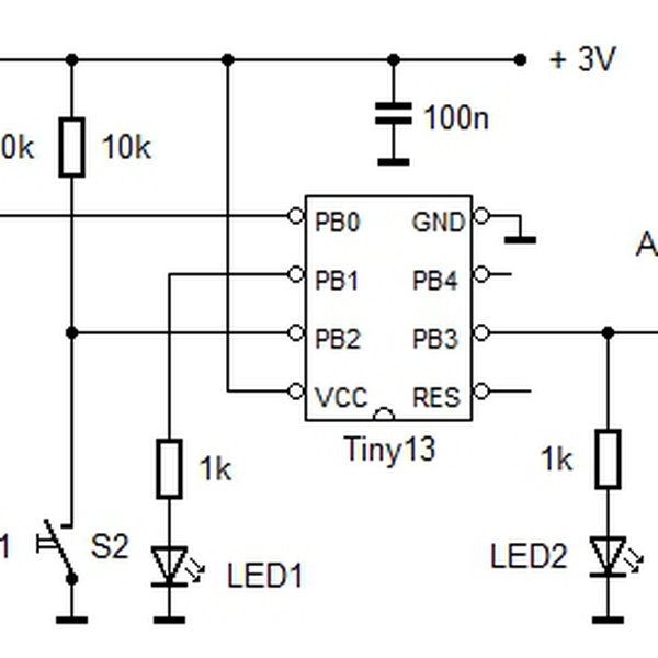 Integrating RF LED Detector with ATtiny13 | Hackaday.io