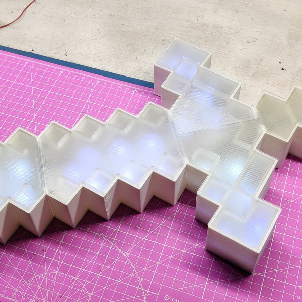 Wall Mounted Minecraft Sword | Hackaday.io