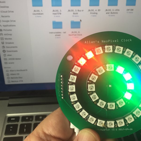 Desktop NeoPixel Clock | Hackaday.io