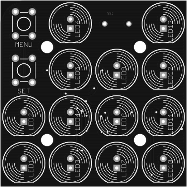 BINCL - binary coded decimal 10mm LED clock | Hackaday.io