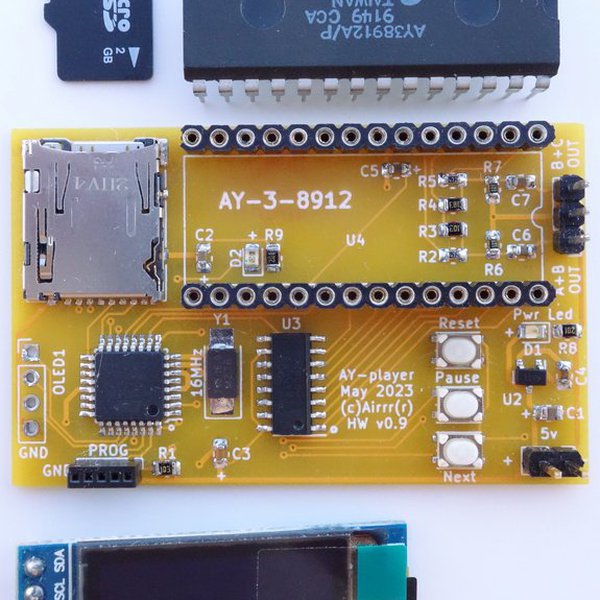Arduino AY-3-8912 PSG audio music player. | Hackaday.io