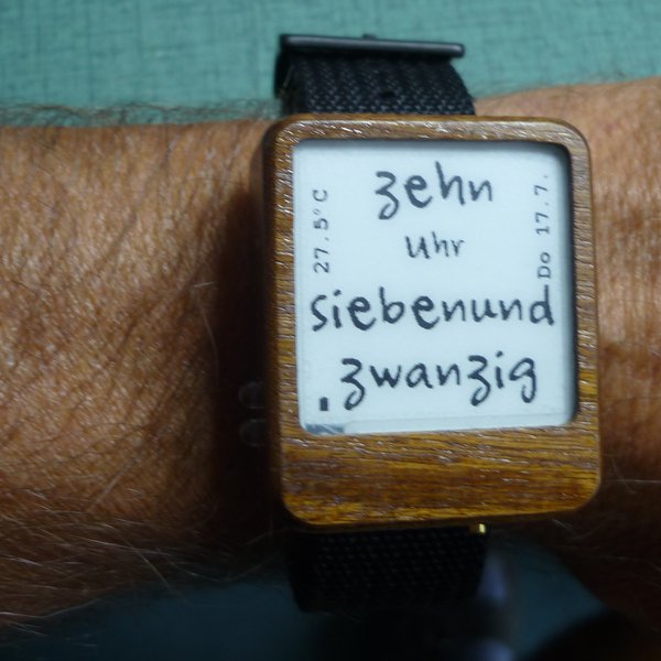 Word Watch Synchronized With Atomic Clock 3120