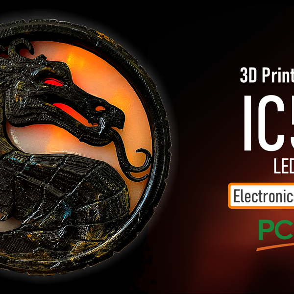 3D Printed Breathing IC555 LED Trophy | Hackaday.io