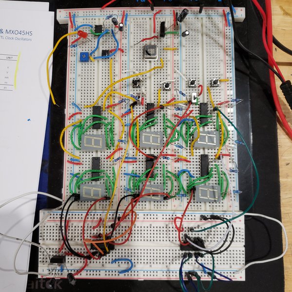 Yet Another 4026B Clock | Hackaday.io