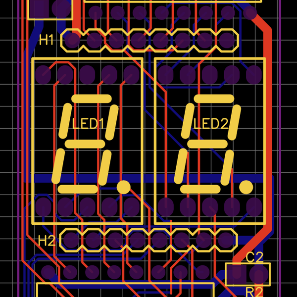 7 Segment Display Module using DM9368N | Hackaday.io