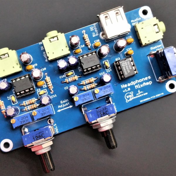 Dual Channel Stereo - Headphones MIXER / AMPLIFIER | Hackaday.io