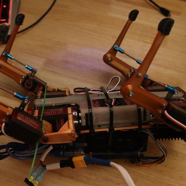 Hobby servos quadruped robot Build | Hackaday.io