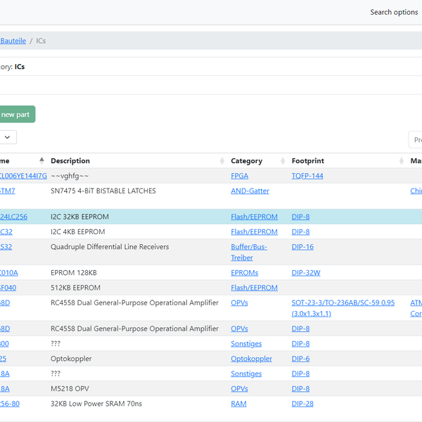 Part-DB - Open Source inventory software | Hackaday.io