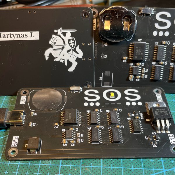 SOS Business Card | Hackaday.io