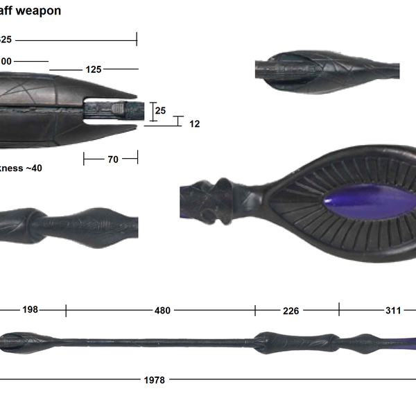 Ma'Tok staff weapon from Stargate | Hackaday.io