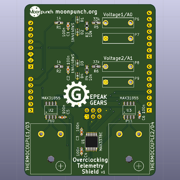 Overclocking Telemetry Shield for Arduino/Genuino | Hackaday.io