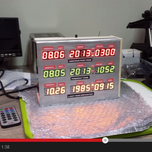 Back to the Future Alarm Clock | Hackaday.io